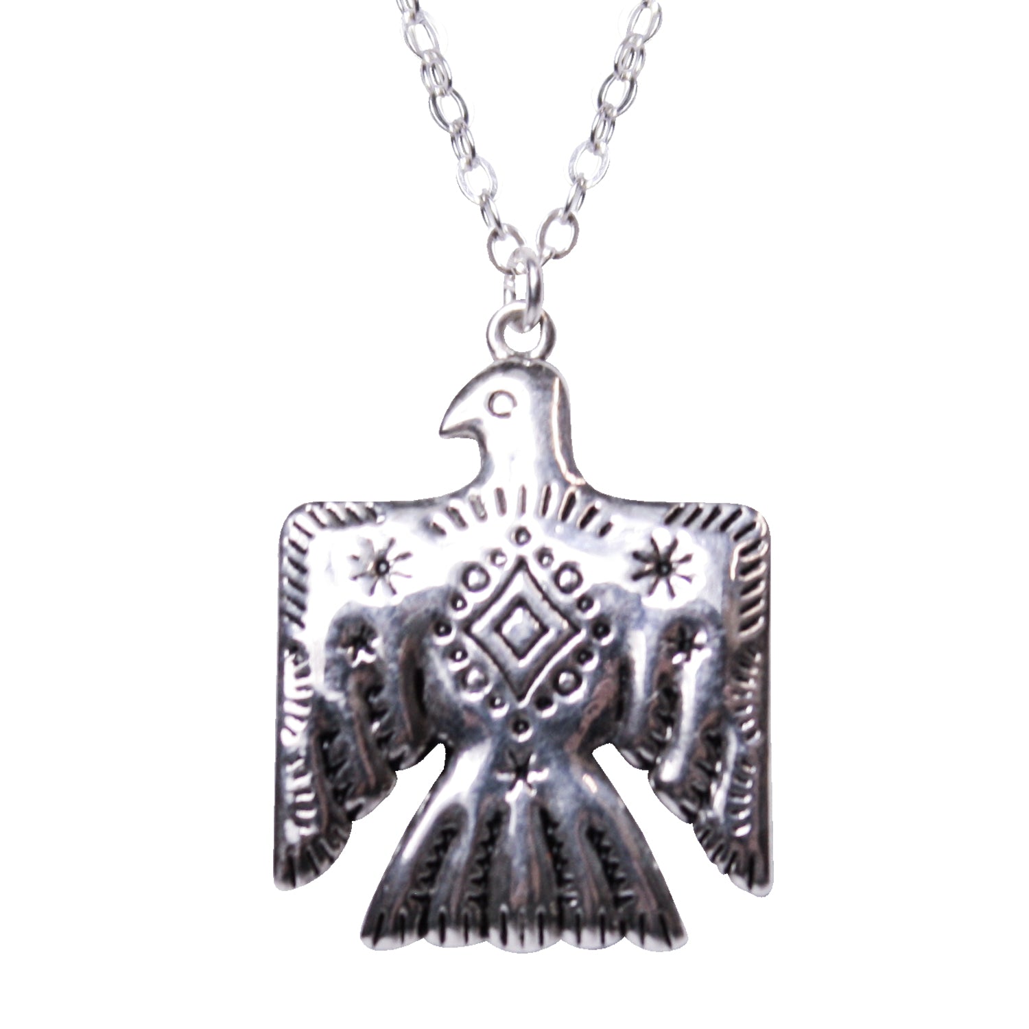 WESTERN 925 STERLING SILVER THUNDERBIRD NECKLACE – SNOWINGWEST
