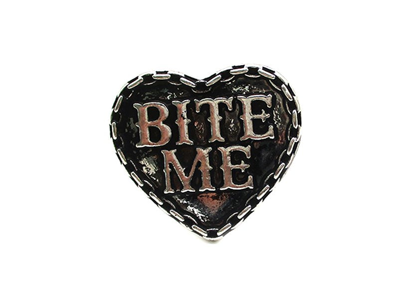 Western Heart Bite Me Engraved Cuff Ring – SNOWINGWEST